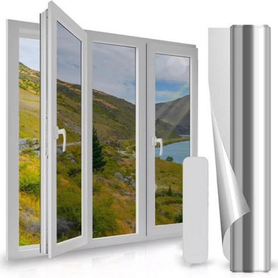 Reflective One-Way Privacy Glass Window Insulation Film - Banlight