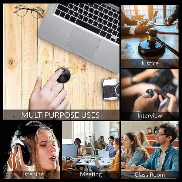 Magnetic 250 Hour Audio Miniature Voice Activated Recorder - Banlight